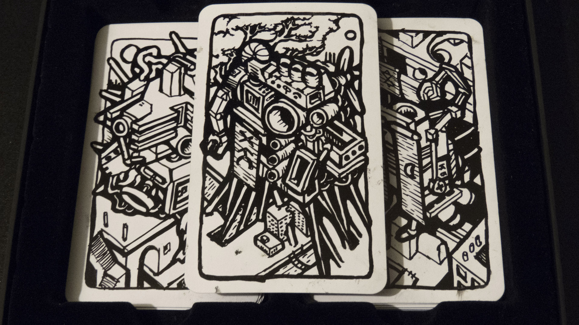 Scifi Terrestrial Machines - Tarot Cards - Owen Prescott